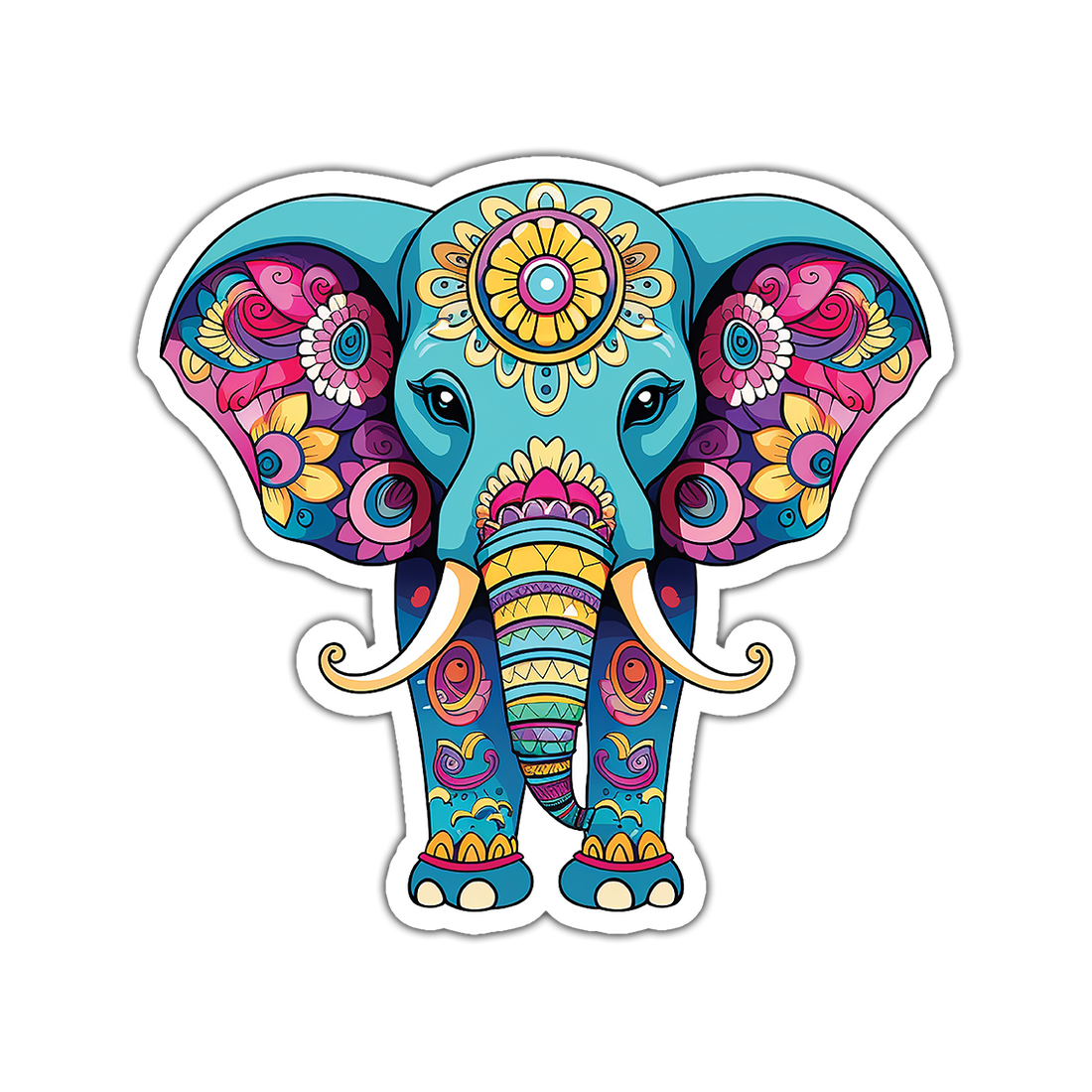 Mandela Elephant - Laptop Sticker – Trenzee